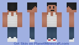 Black Man with a tanktop Minecraft Skin