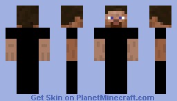 black steve Minecraft Skin