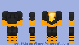 Black Adam Comics Minecraft Skin