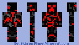 Lava Creeper Minecraft Skin