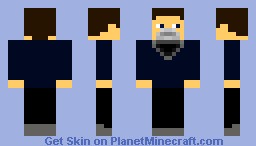Guy with Black beard Minecraft Skin