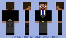 Black Suit Minecraft Skin