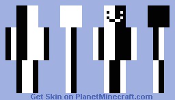 black and white Minecraft Skin
