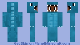 Blue dino boy Minecraft Skin