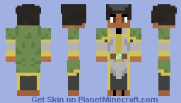 Block (Monsters and Mana Hunk Character) Minecraft Skin