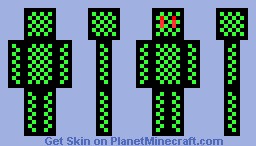 Block Man Green Minecraft Skin