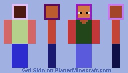 Template man Minecraft Skin