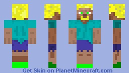 Blondie Lime Green Minecraft Skin