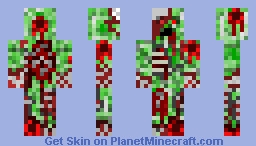 bloody creeper dude Minecraft Skin