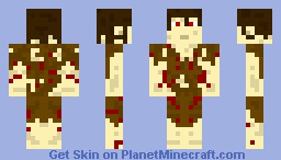 Bloodied tormented soul Minecraft Skin