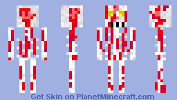 bloody skeleton Minecraft Skin