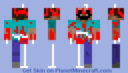 Bloody Steve Minecraft Skin