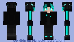 BloodyVP v7 - Cyan Minecraft Skin