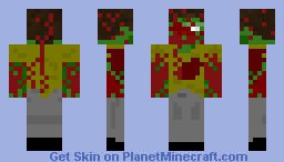 bloody zombie (backstory) Minecraft Skin