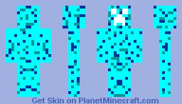 blu creeper Minecraft Skin
