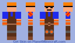 Blue Engineer Minecraft Skin