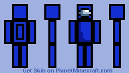Blue Astronaut | Among Us Minecraft Skin
