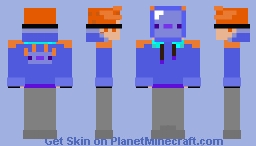 blue axolotl Minecraft Skin