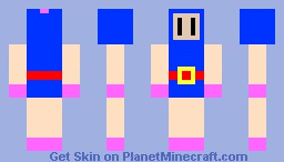 Blue Bomber Minecraft Skin