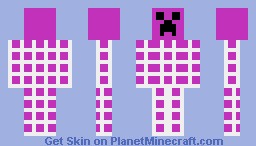Purple Creeper man Minecraft Skin