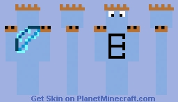 BLUE CROWN no back Minecraft Skin