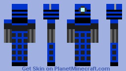 Blue Dalek Minecraft Skin