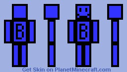 blue guy Minecraft Skin