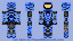 Blue halo Spartan Minecraft Skin