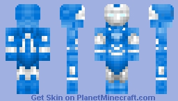 Blue Iron Man Minecraft Skin