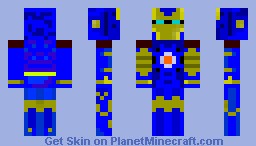 Blue Ironman Minecraft Skin
