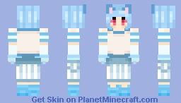 Blue Cat (Edit) Minecraft Skin