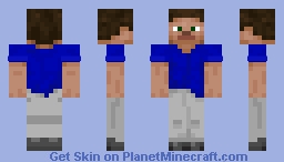 Benjamín SKIN Steve Blue Minecraft Skin