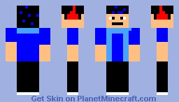 blue skin Minecraft Skin