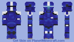 Blue Squadron Clone Commando Commander Minecraft Skin