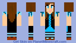 Blue witch Minecraft Skin