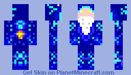 Blue wizard Minecraft Skin