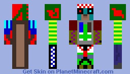 Blue Cyborg Bear Minecraft Skin