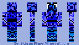 sini musta tyyppi Minecraft Skin