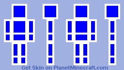 blue boxes Minecraft Skin