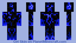 blue charge creeper Minecraft Skin