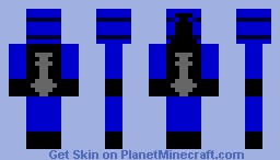blue devil Minecraft Skin