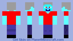 blue dude Minecraft Skin
