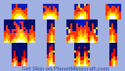 flame addict Minecraft Skin