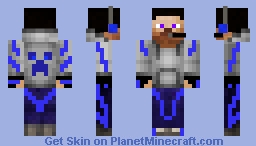Blue Gamer Steve Minecraft Skin