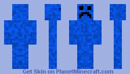 blue ghost orb Minecraft Skin