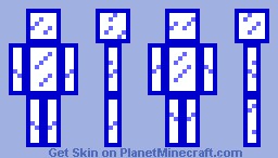 Blue Glass Minecraft Skin