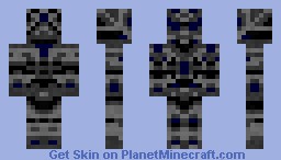 blue bounty hunter Minecraft Skin