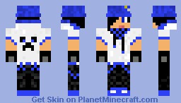 Blue hat Minecraft Skin