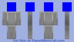 Blue Headed Robot Minecraft Skin