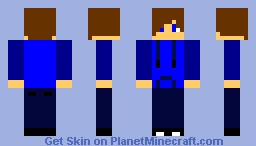 my blue hoodie skin Minecraft Skin